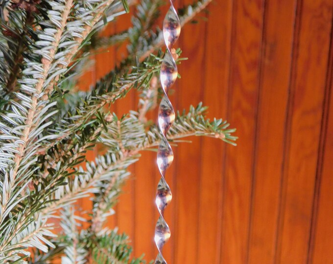 Old-fashioned Tree Tinsel (15 Pieces), Tin Icicles, Handmade ...