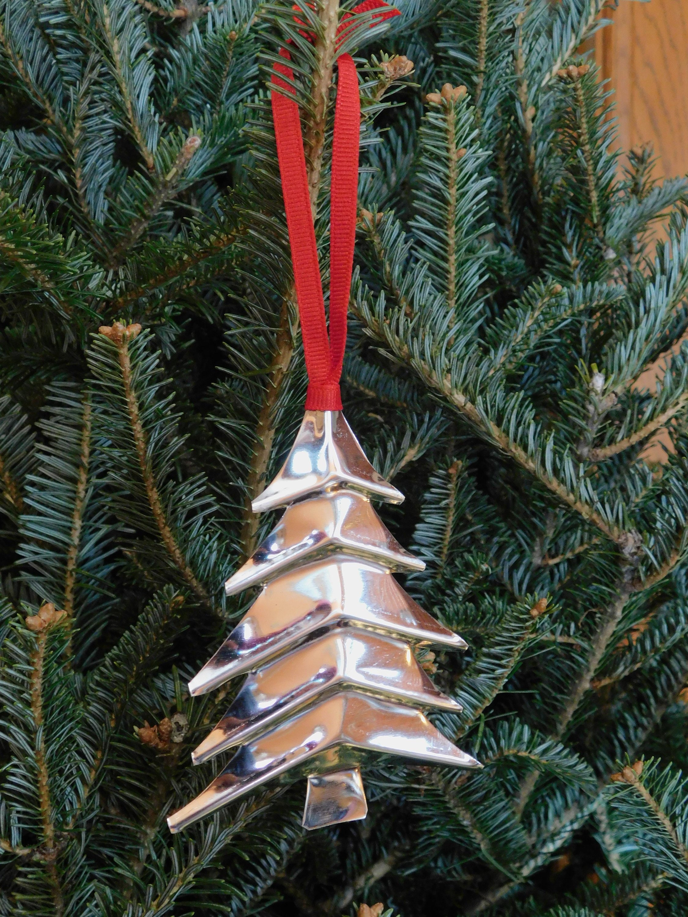 Tin Tree Ornament Handmade Decoration Gift Under 15 | Etsy