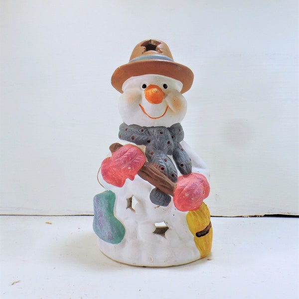 Snowman Tea Light - Etsy