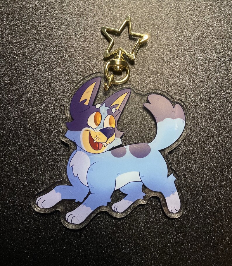 Mini Bluey Backpack Bluey Plush Keychain Bundle - 6" Hanging Clip With ...