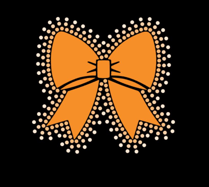 Bow HTV and Rhinestone Burst SVG Template - Etsy