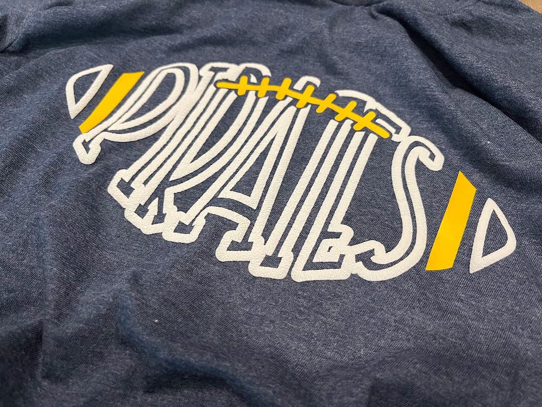 3D Puff Football Mascot Custom Tee - Etsy