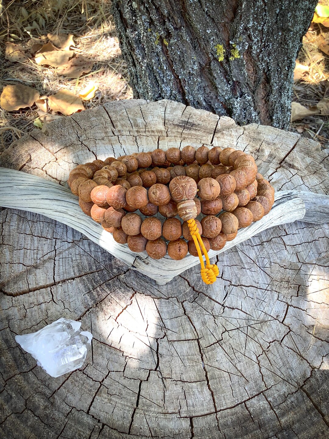 108 Antique Bodhi Seed Mala Prayer Beads, Buddhist Meditation Mala ...