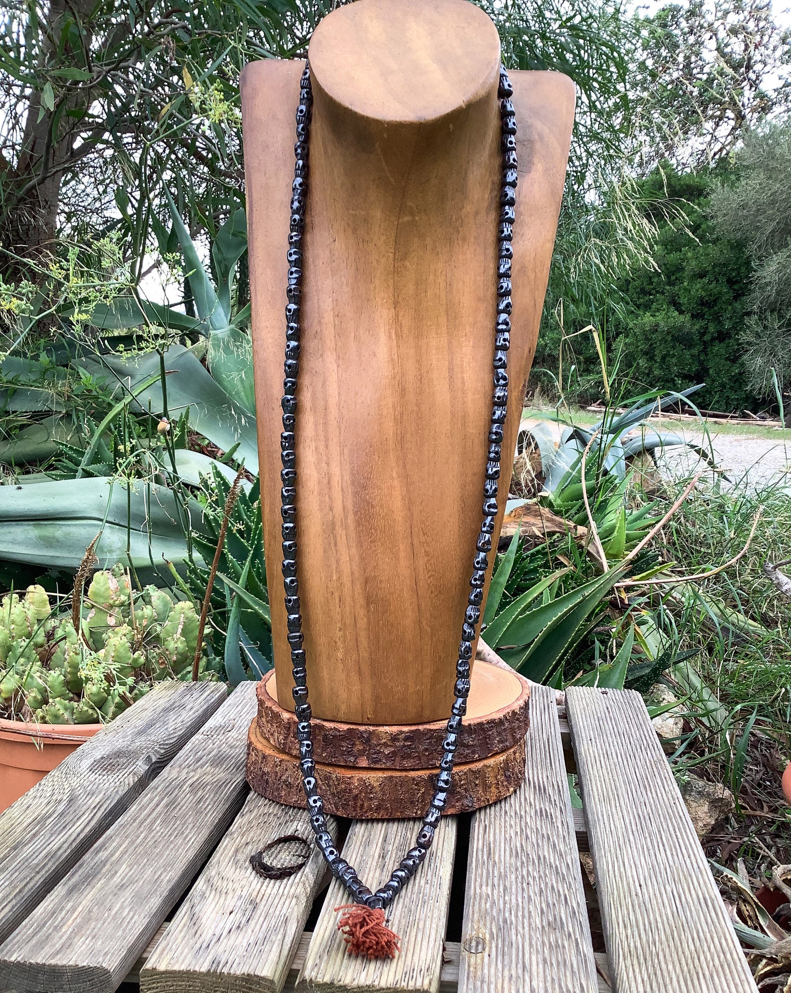 108 Black Baba Mala Skull Prayer Beads Yak Bone Skull Japa - Etsy