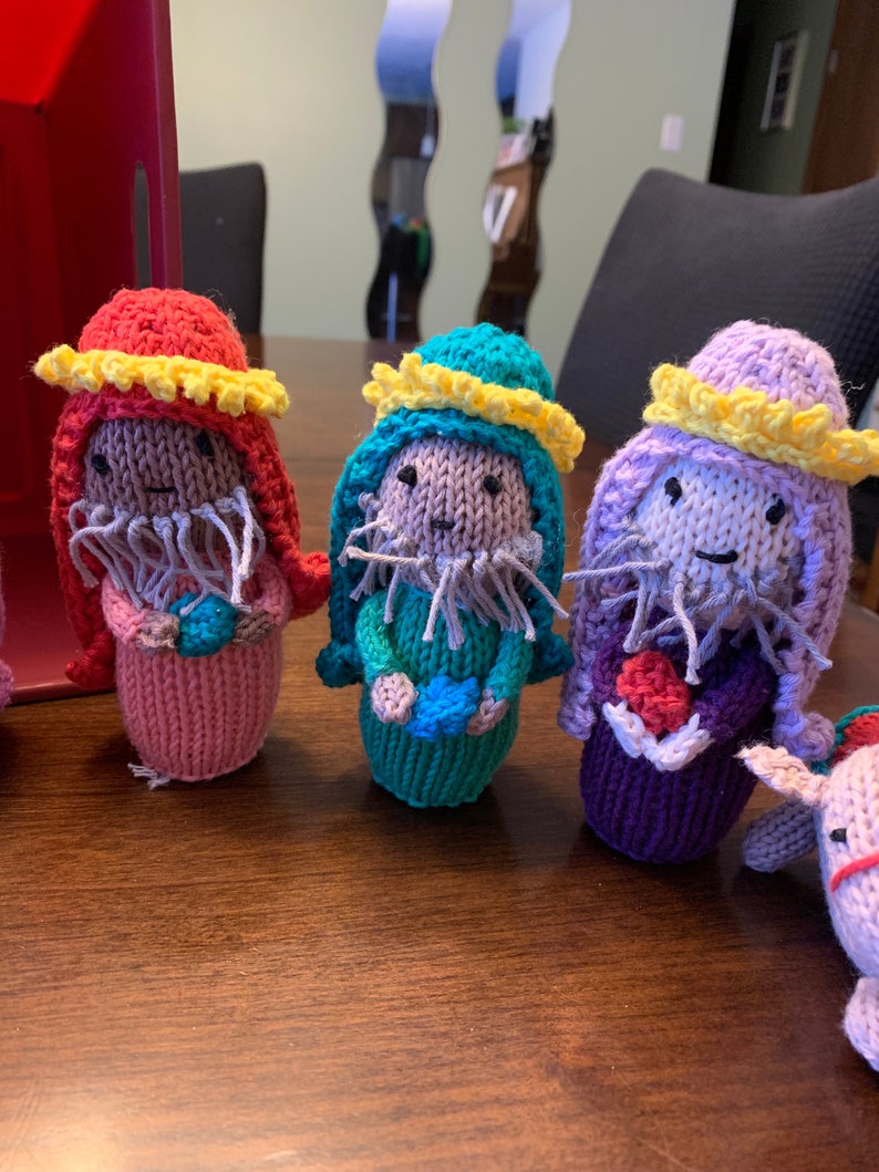 Nativity Set Hand Knit Nativity 11 Piece Nativity Kids - Etsy