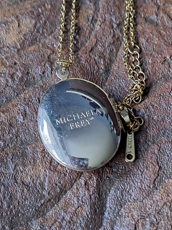 Michaela Frey Vintage Locket Pendant Chain Necklace A… - Gem