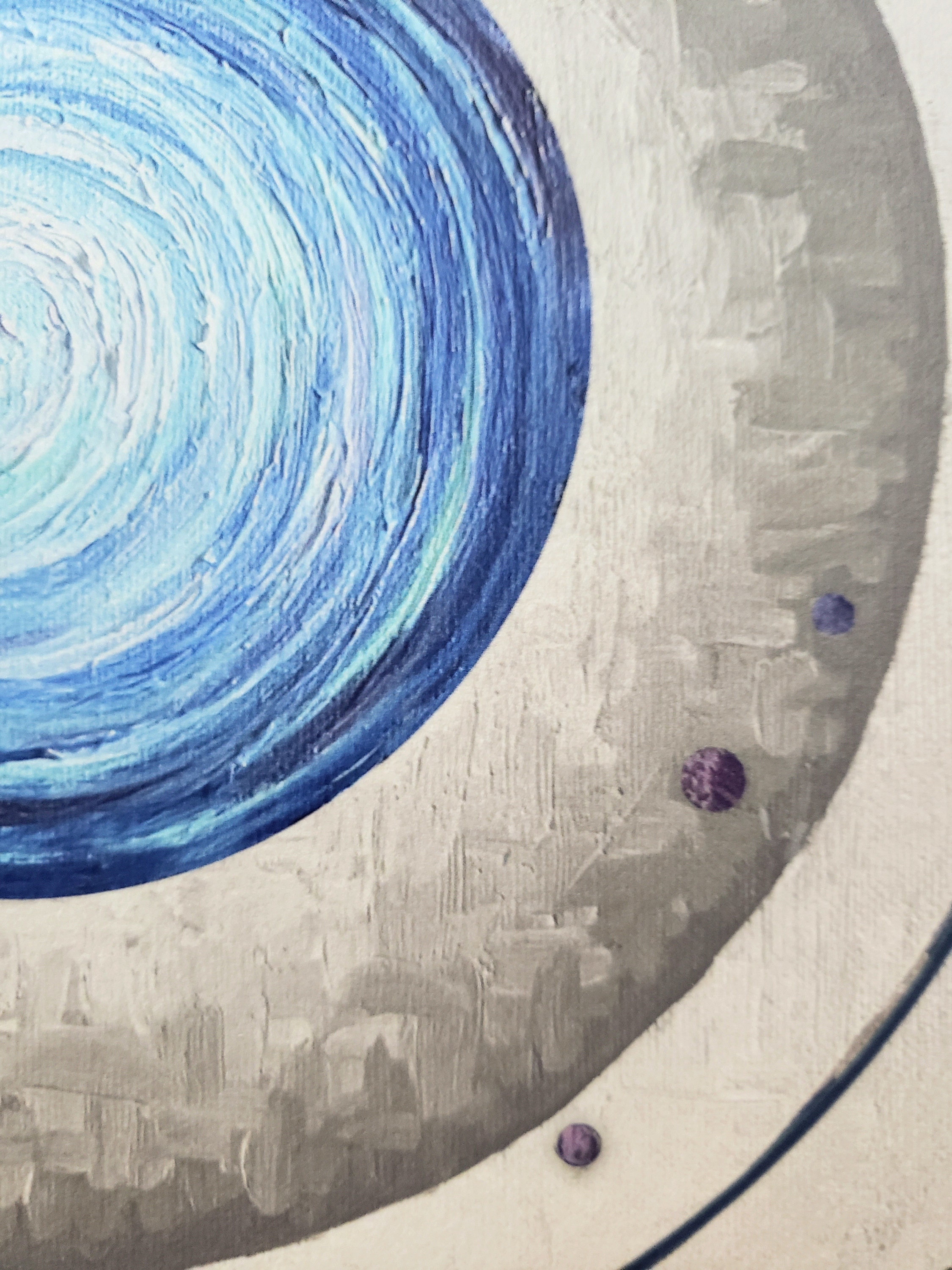 Uranus | White Space, Fine Art Print, Giclée, Planet, Outer Space, Oil ...