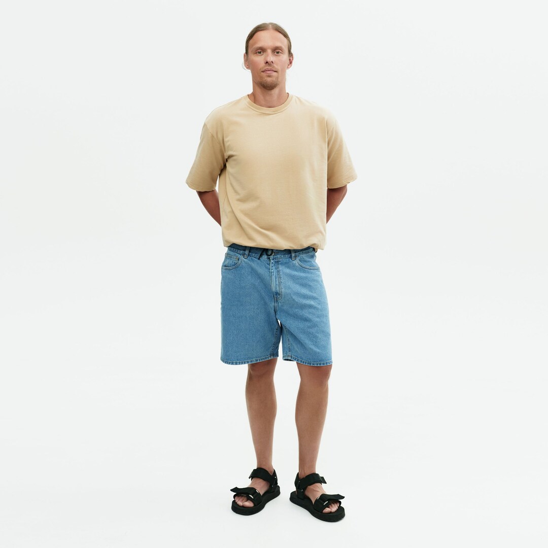 Vintage Men Shorts, Blue Men Denim Shorts, Men Denim Festival Shorts ...