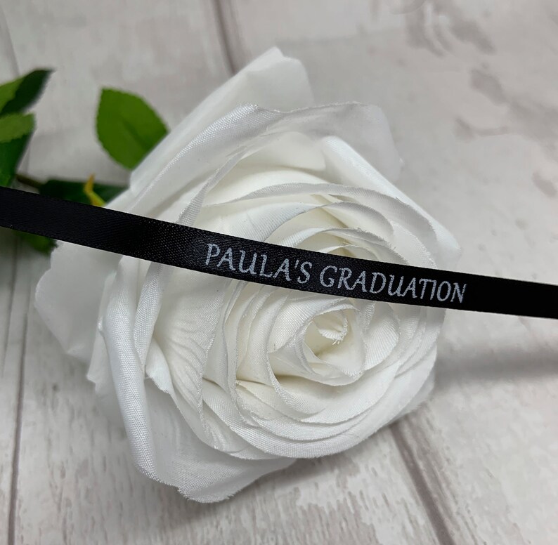Personalised Ribbon 25 Metres 7 or 10mm Width Customise for | Etsy