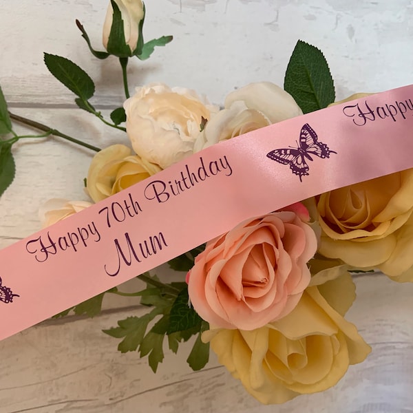 Happy Birthday Ribbon - Etsy