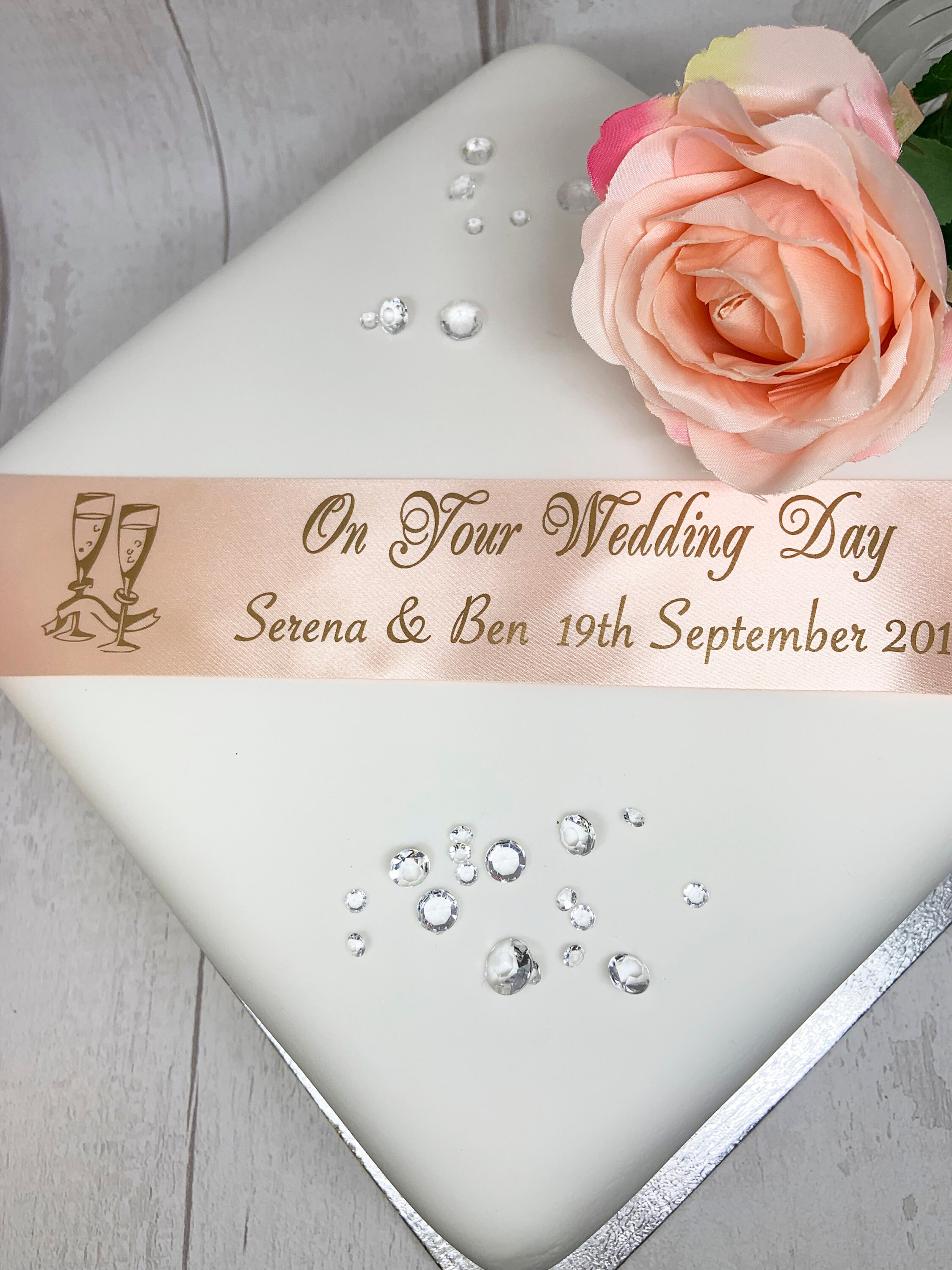 Personalised Wedding Ribbon 45mm wide | Etsy