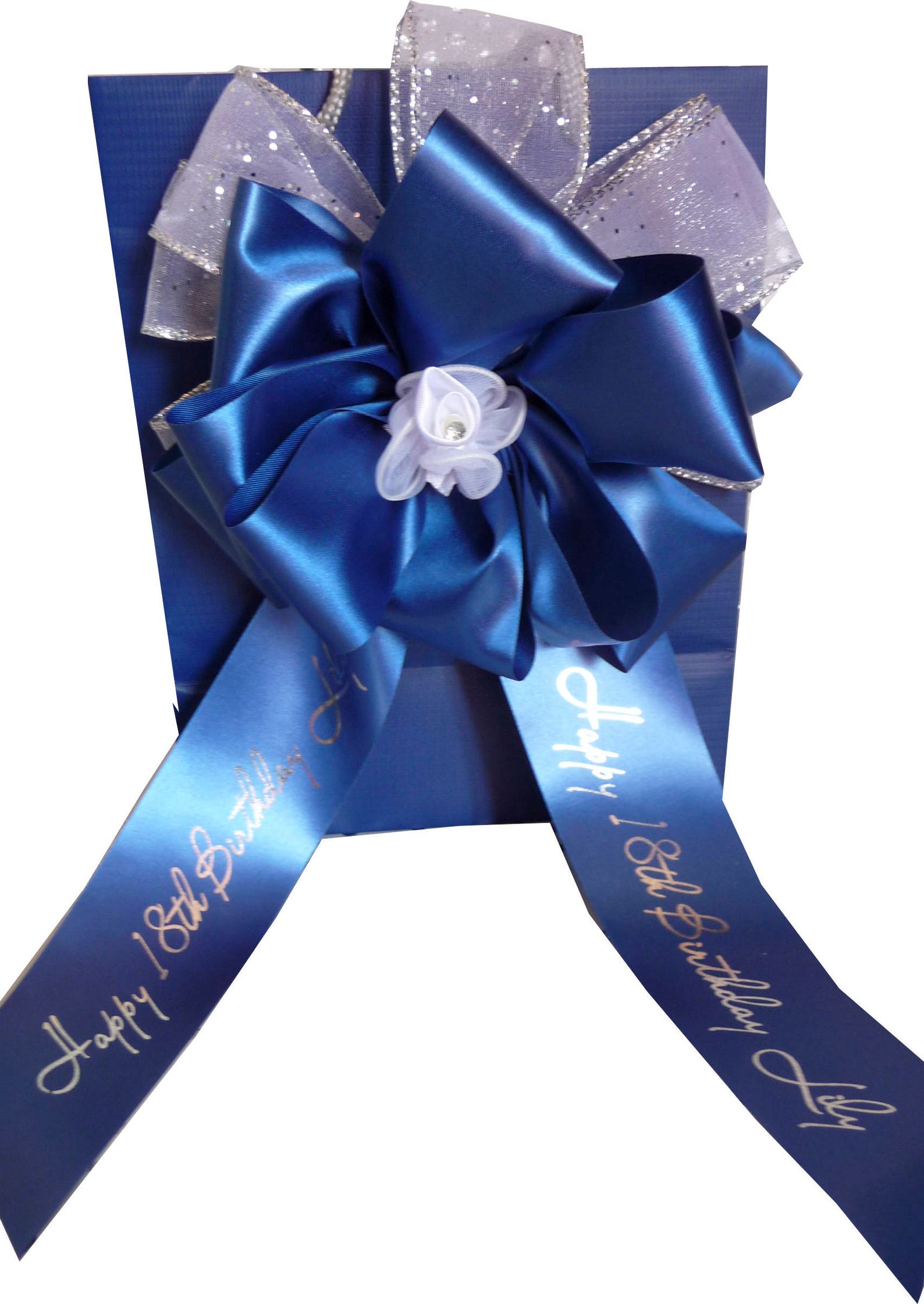 Ribbon Bow PERSONALISED Handmade Gifts Cake Cars Decoration | Etsy