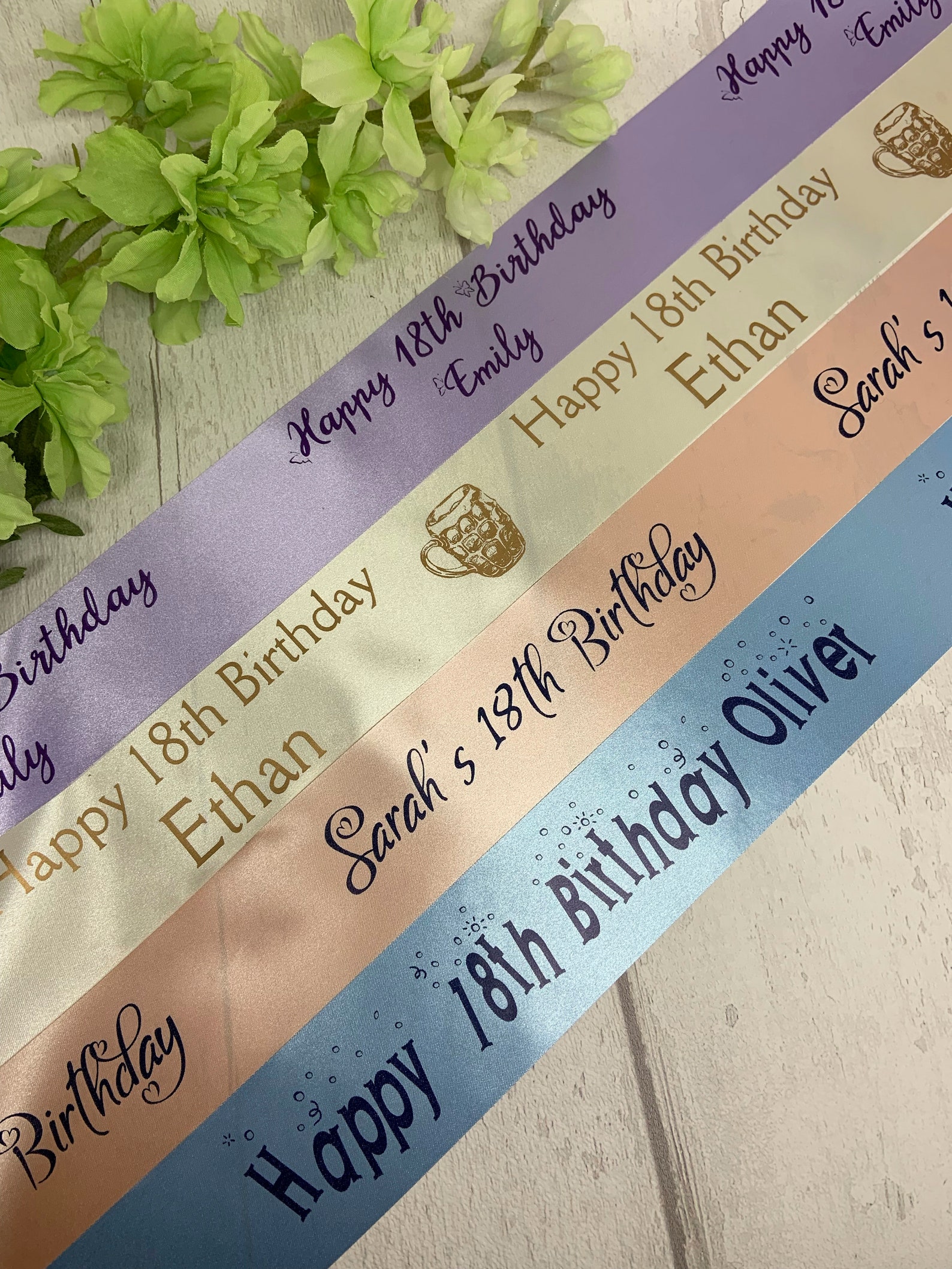 Personalised Special Birthday Ribbon Customised for 18th - Etsy