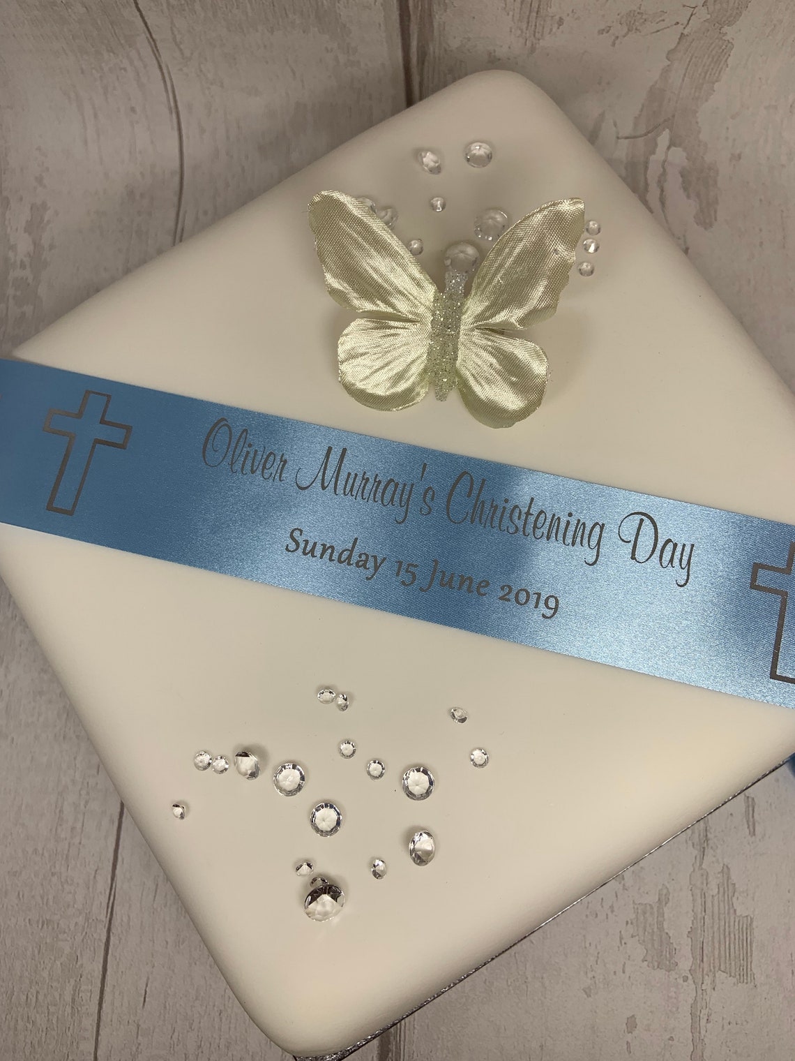 Christening Ribbon Personalised Can Also Be Customised for - Etsy