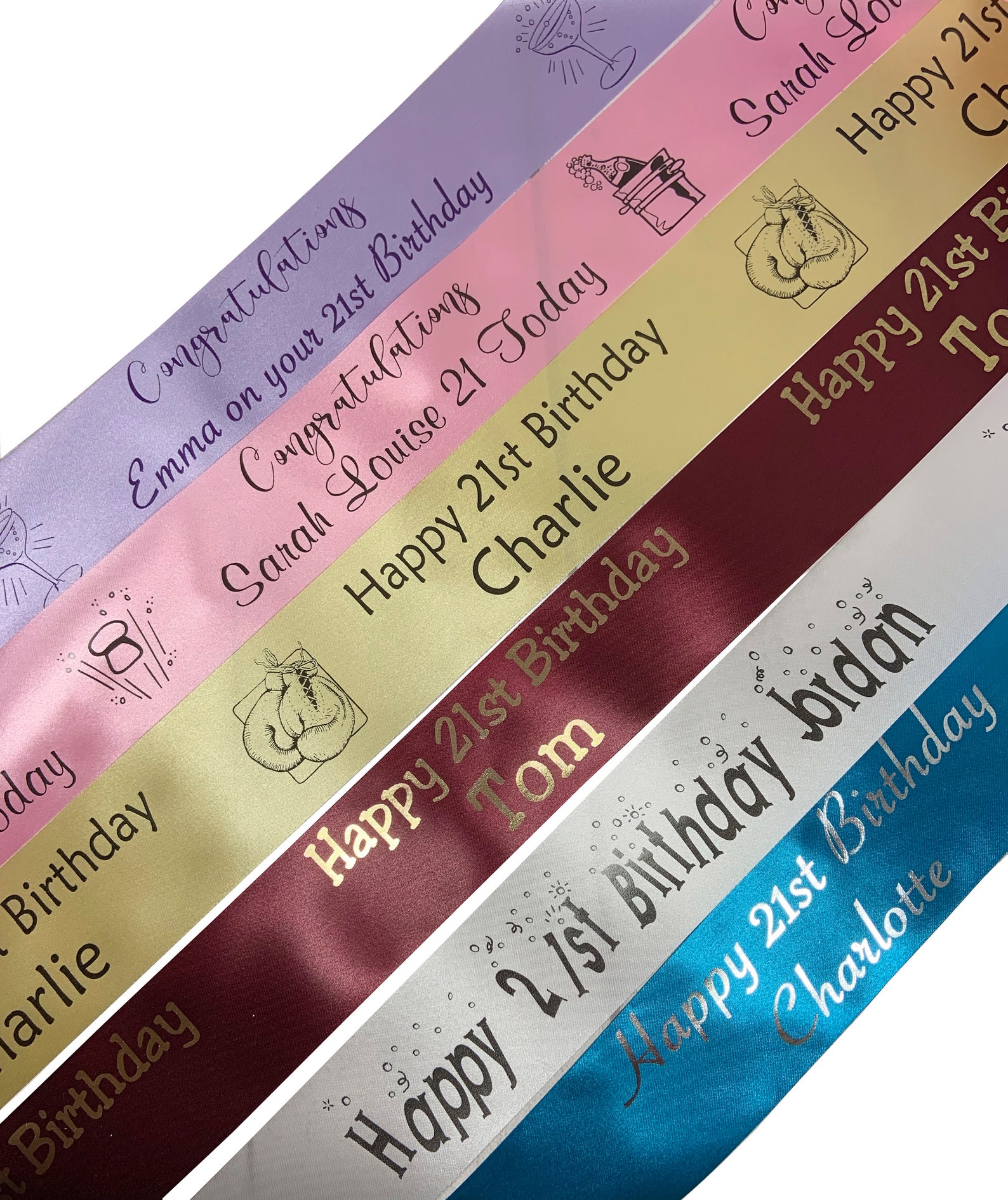 Personalised Special Birthday Ribbon Customised for 18th - Etsy UK