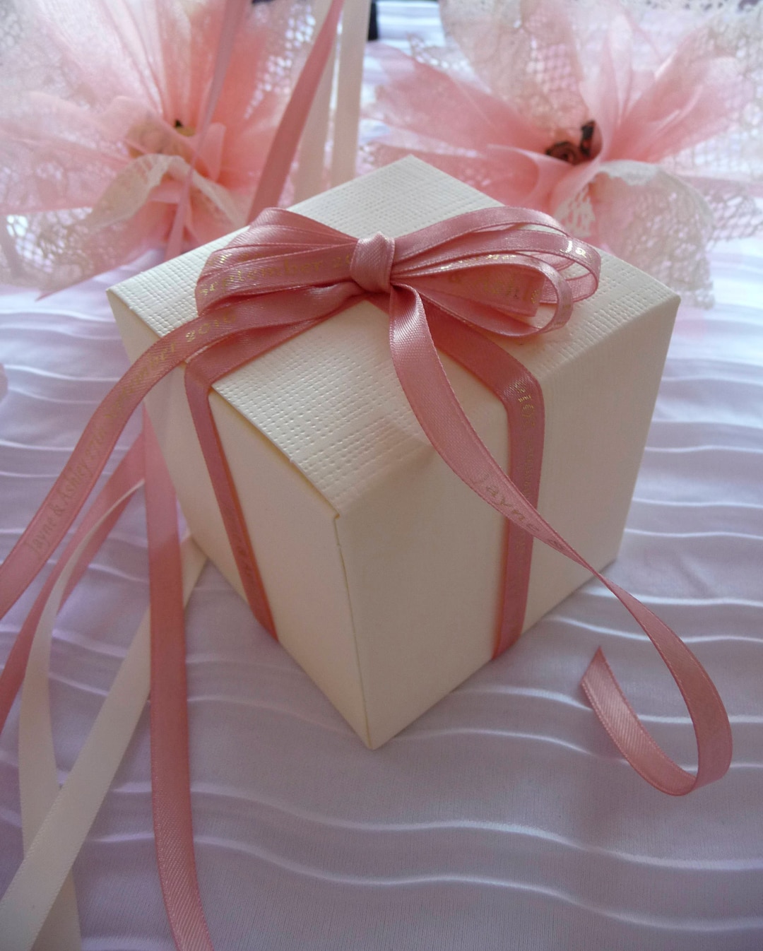 Personalised Ribbon 25 Metres 7 or 10mm Width, Customise for Wedding ...