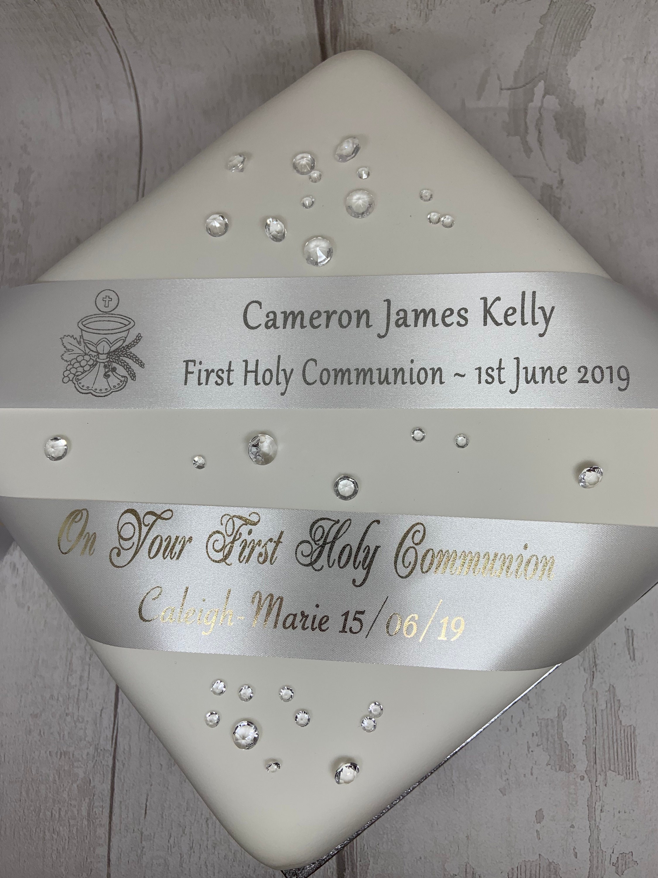 Christening Ribbon Personalised, Can Also Be Customised for Baptism ...