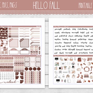Printable Hello Fall Weekly Happy Planner Fall Printable Fall Weekly ...