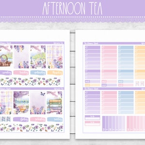 Printable Afternoon Tea Weekly Happy Planner Spring Weekly Weekly ...