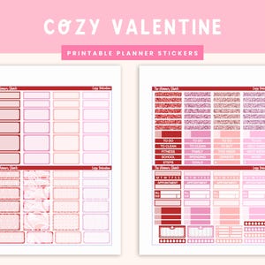 Printable Cozy Valentine Weekly | Happy Planner | Valentine Weekly ...