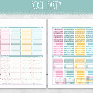 Printable Pool Party Weekly | Happy Planner | Summer Weekly | Weekly ...