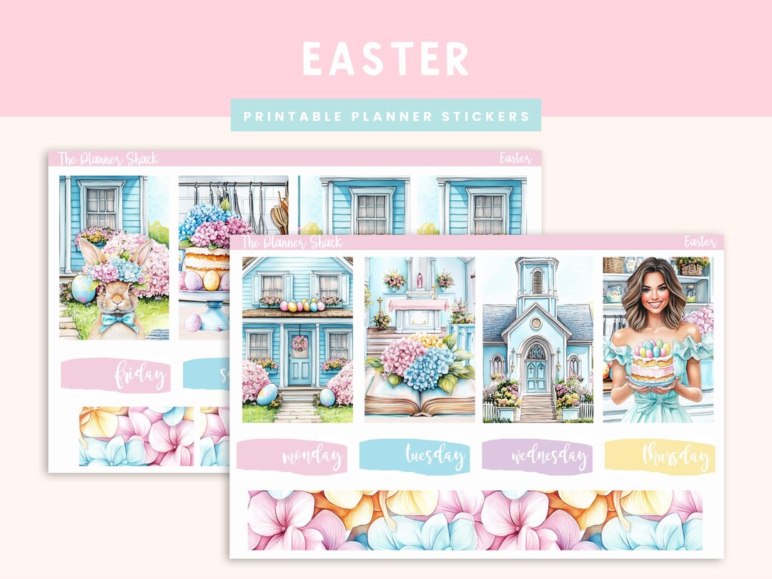 Printable Easter Weekly | Happy Planner | Easter Weekly | Spring ...