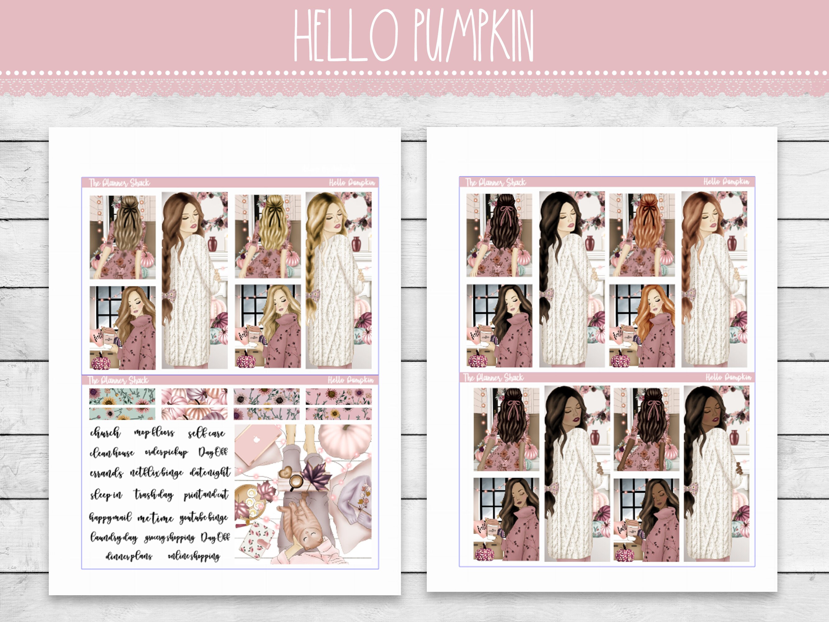 Printable Hello Pumpkin Weekly | Erin Condren | Vertical Weekly | Fall ...