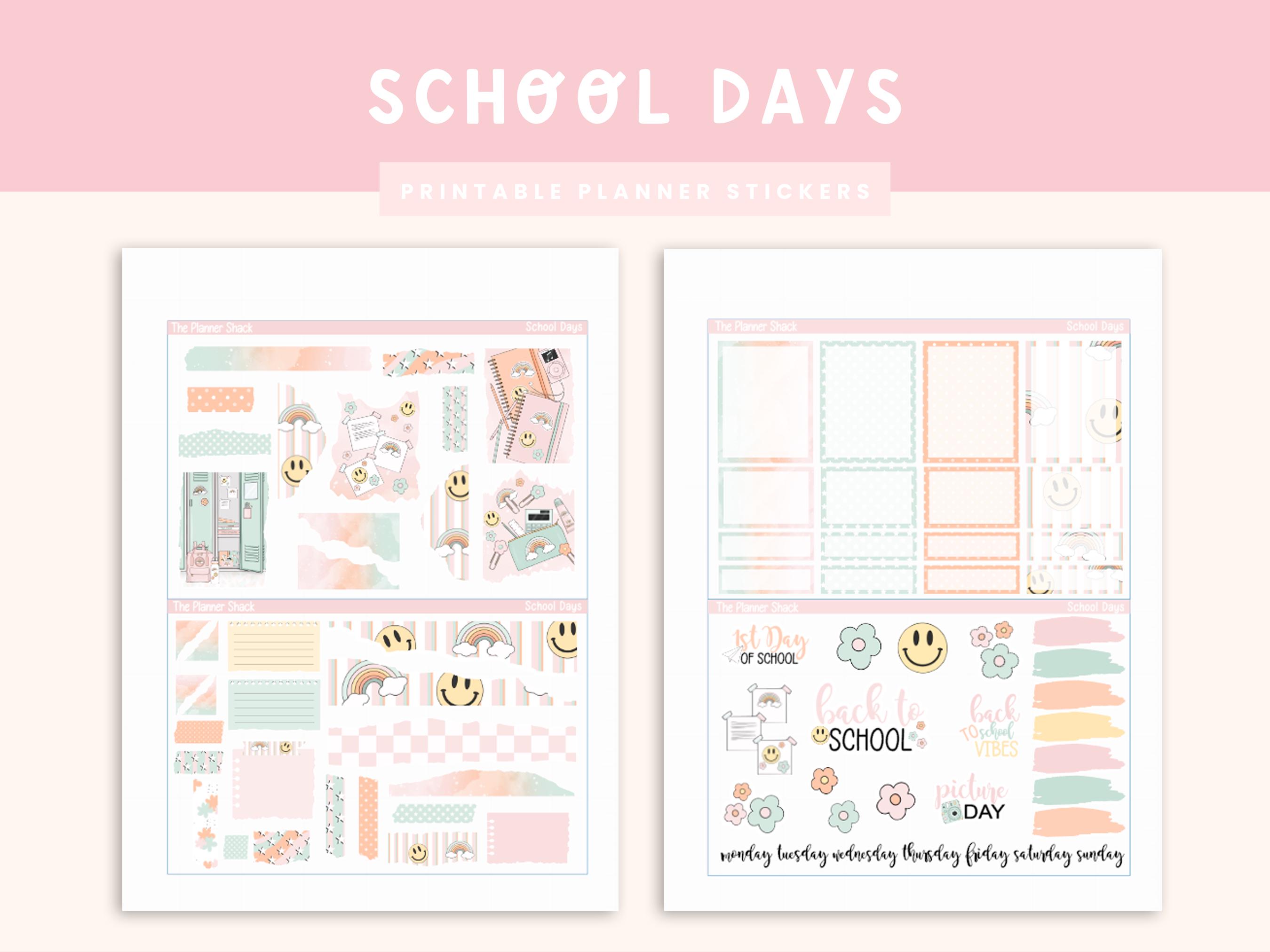 Printable School Days Journaling Weekly | Jouraling Printables ...