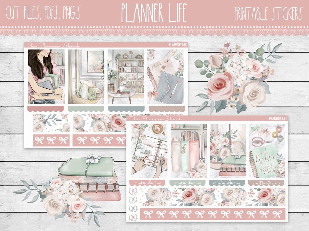 Printable Planner Life Weekly Happy Planner Printable Planner Stickers ...