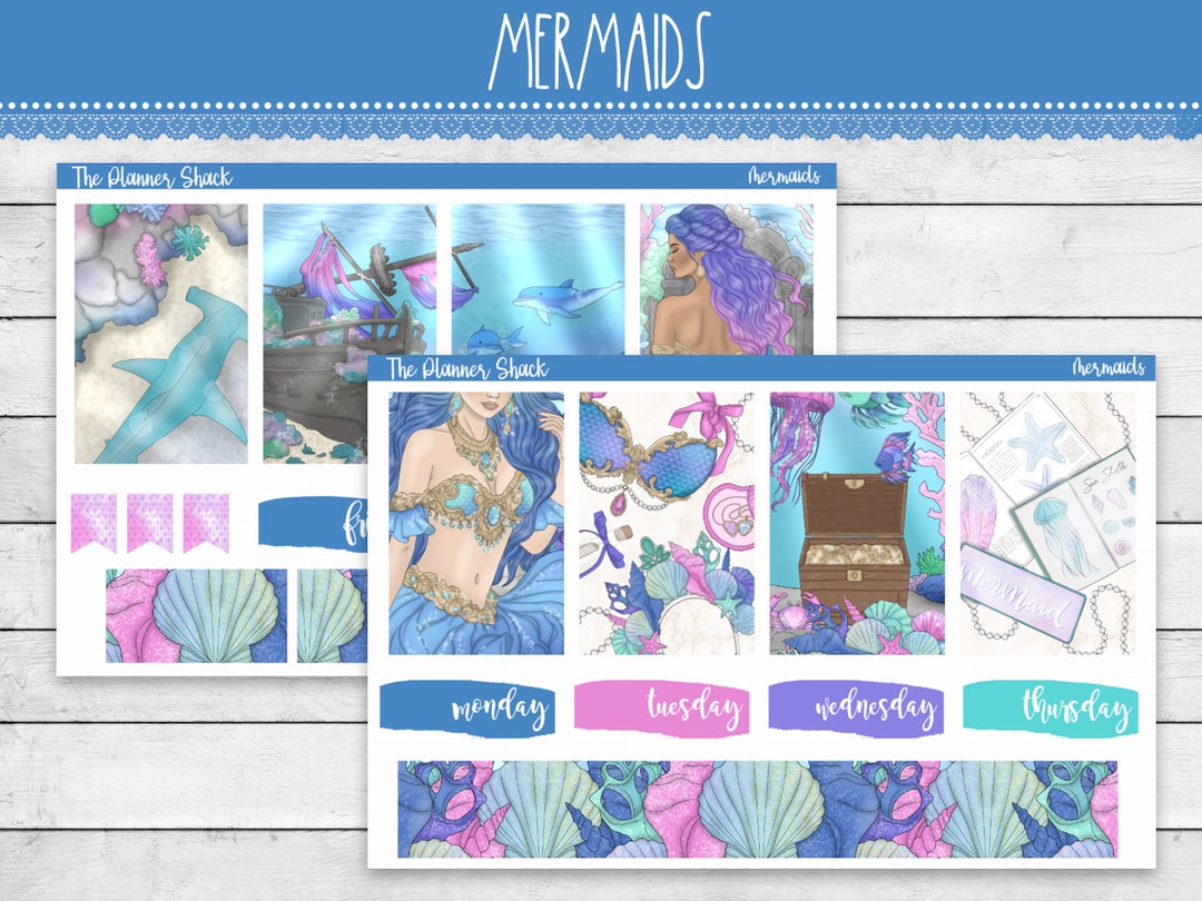 Printable Mermaids Weekly | Happy Planner | Summer Weekly | Summer ...