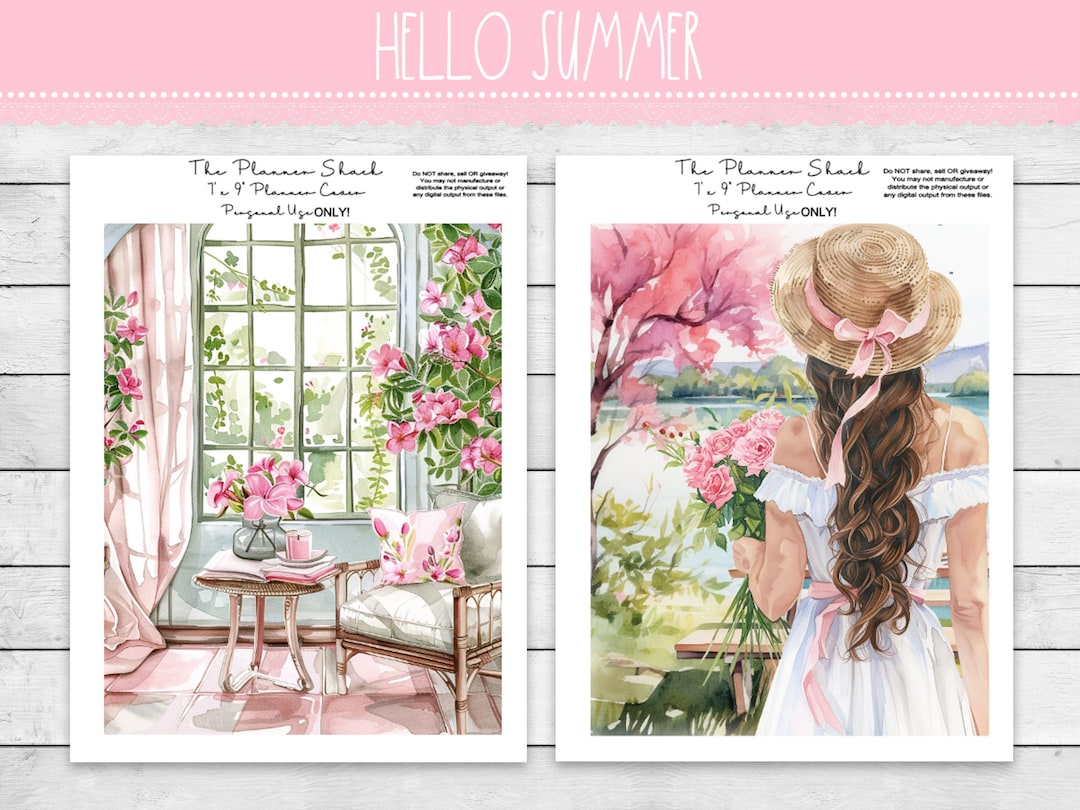 Hello Summer Planner Covers | Erin Condren | 7x9 Inch Planners ...