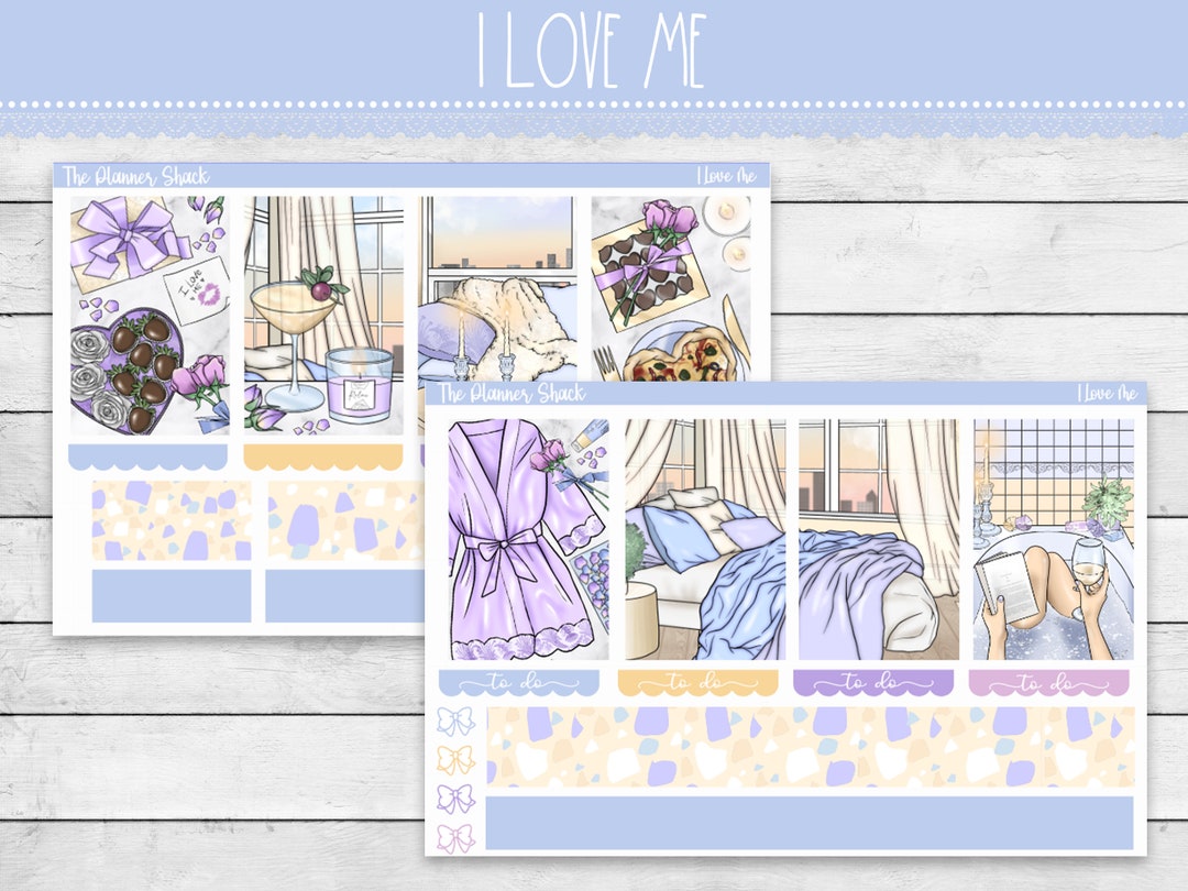 Printable I Love Me Weekly Happy Planner Self Care Weekly Self Love ...