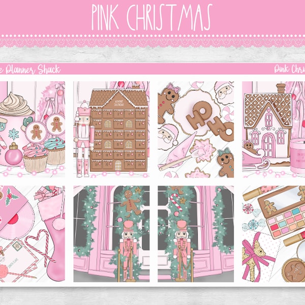 Pink Christmas Printables - Etsy