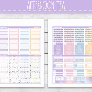 Printable Afternoon Tea Weekly Happy Planner Spring Weekly Weekly ...