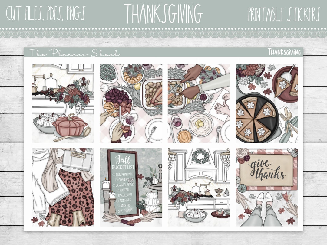 Printable Thanksgiving Weekly Erin Condren Fall Fall Weekly Printable ...