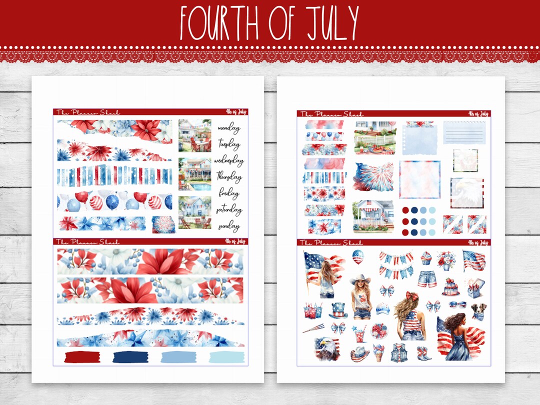 Printable 4th of July Journaling Kit | Patriotic Journaling | Printable ...