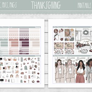 Printable Thanksgiving Weekly Erin Condren Fall Fall Weekly Printable ...