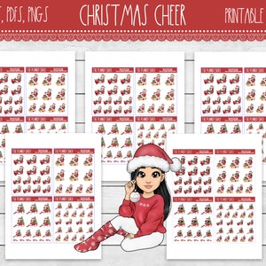 Printable Christmas Cheer Planner Stickers Christmas Fashion - Etsy