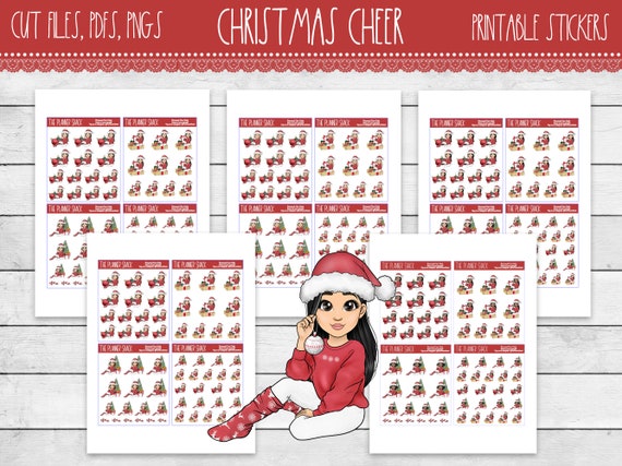 Printable Christmas Cheer Planner Stickers Christmas Fashion - Etsy
