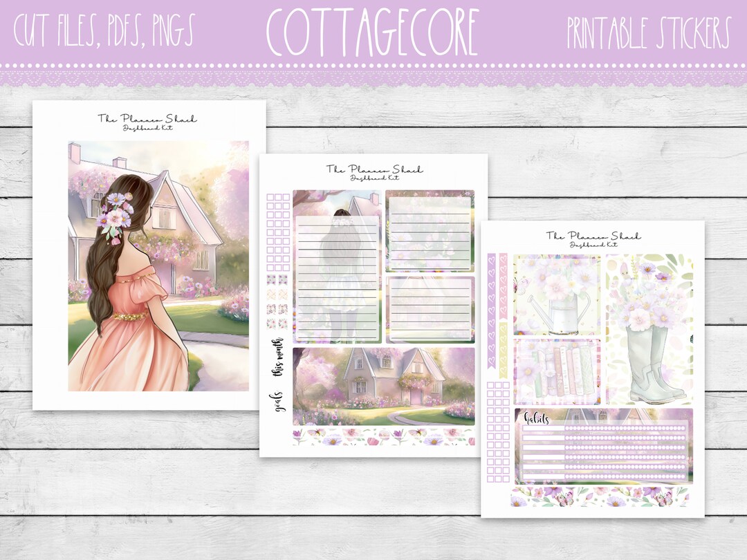 Cottagecore Notes Pages Dashboard Notes Pages Erin Condren 7 X 9 ...