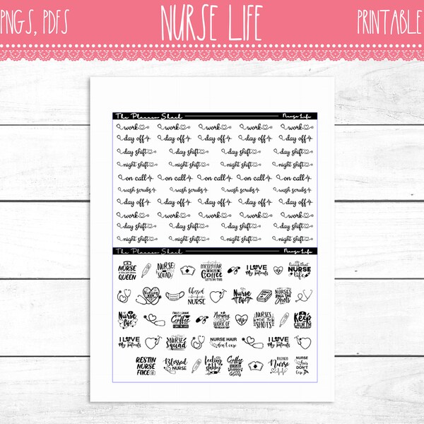 Night Shift Planner - Etsy