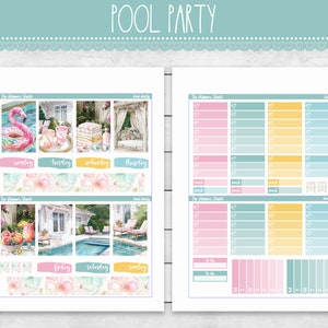Printable Pool Party Weekly | Happy Planner | Summer Weekly | Weekly ...