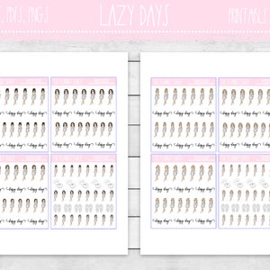 Printable Lazy Days Planner Stickers | Lazy Days | Weekend | Relax ...