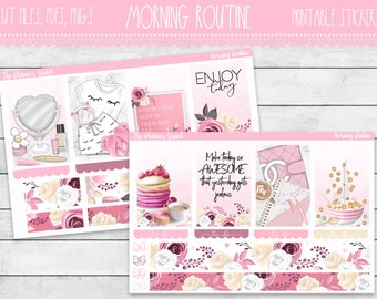 WEEKLY HABIT Tracker Table Functional Label Planner Stickers - Etsy