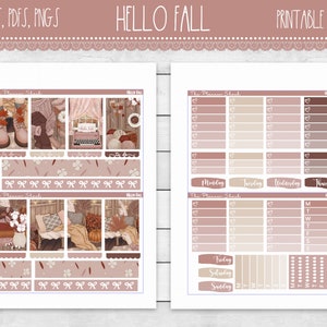 Printable Hello Fall Weekly Happy Planner Fall Printable Fall Weekly ...