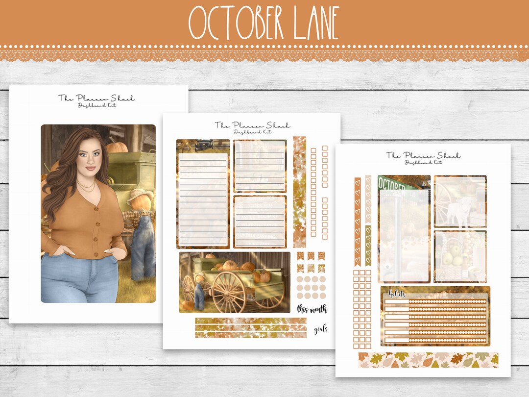 A5 Daily Duo Notes Pages October Lane Notes Pages Fall - Etsy