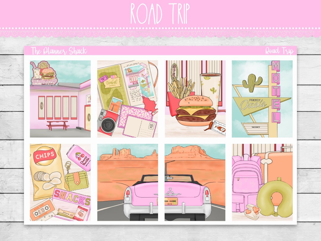 Printable Road Trip Weekly | Erin Condren | Vertical Weekly | Road Trip ...