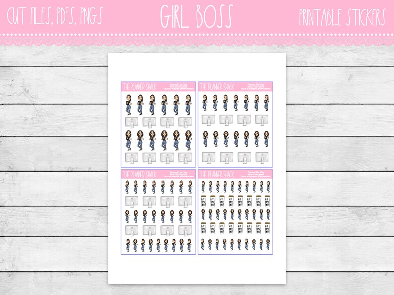 Printable Girl Boss Planner Stickers | Girl Boss | Boss Babe | Boss ...