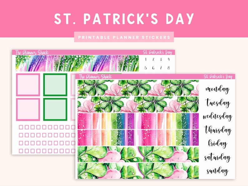 Printable A5 DAILY DUO Weekly | St. Patricks Day | St Patricks Weekly ...