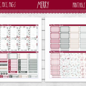 Printable Merry Weekly Erin Condren Christmas Christmas Weekly ...